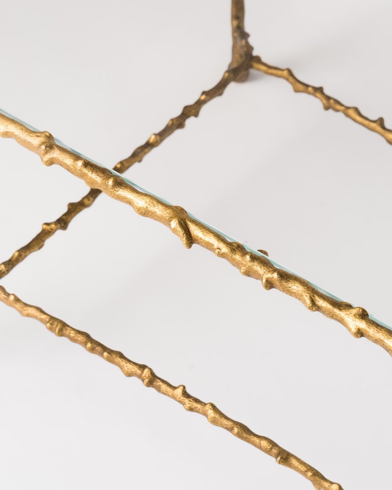 Solid Bronze Tree Branch Shaped Coffee Table by Rybar and Daigre ...