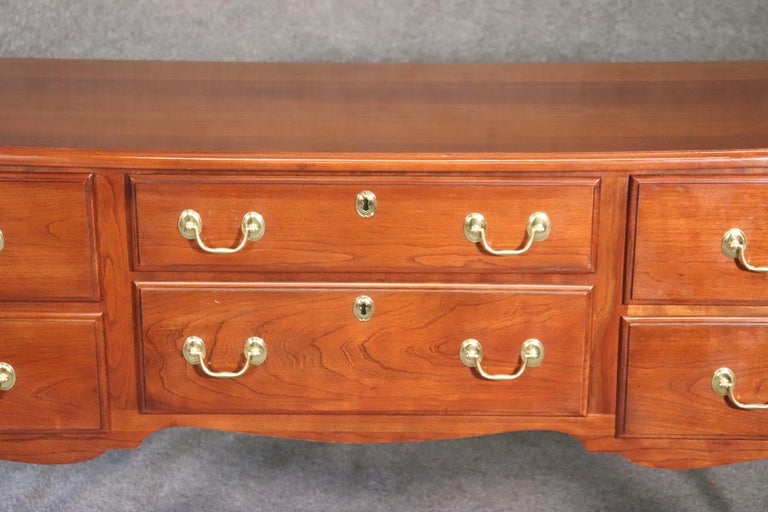 Solid Cherry Queen Anne Harden Sideboard Buffet Server For Sale at 1stDibs