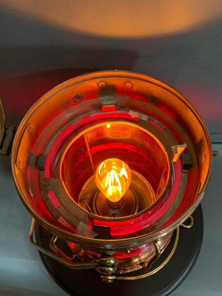 Solid Copper Ship’s Anchor Lantern by Meteorite of England For Sale at ...