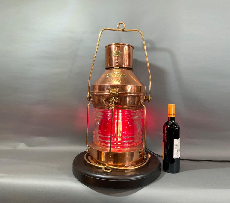 Solid Copper Ship’s Anchor Lantern by Meteorite of England For Sale at ...