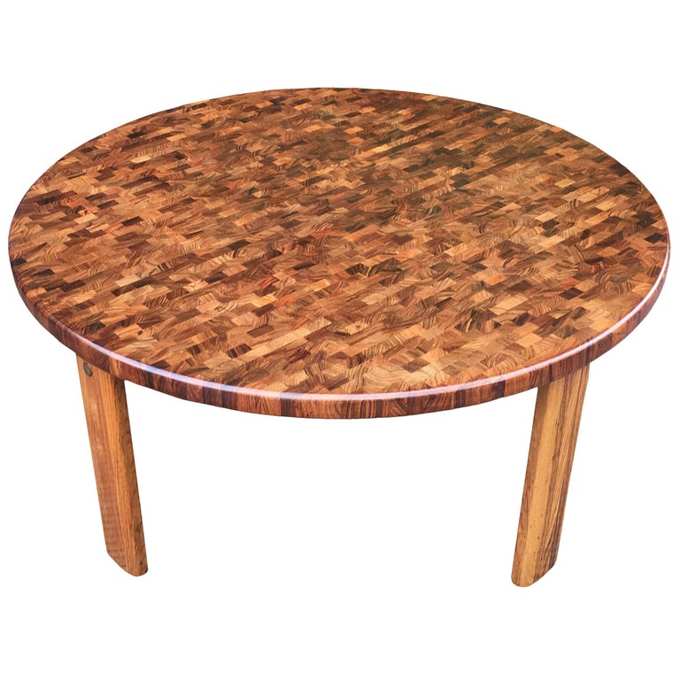 Solid End Grain Walnut Coffee Table by Bramin at 1stDibs