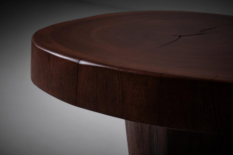 Solid Free Form Wooden Side Table, 1970s For Sale at 1stDibs