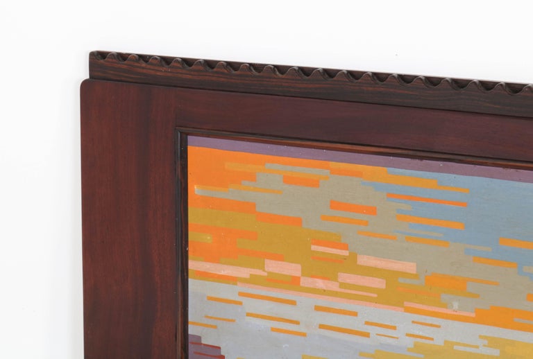 Mahogany Art Deco Amsterdam School Mirror by Anton Lucas, 1920s For ...