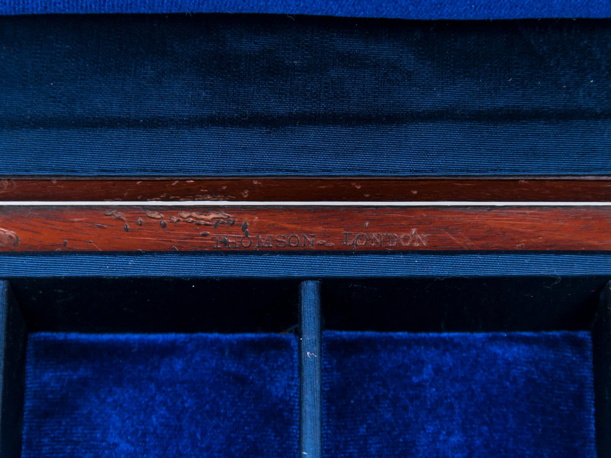 Solid Mahogany Gents Jewelry Box at 1stDibs