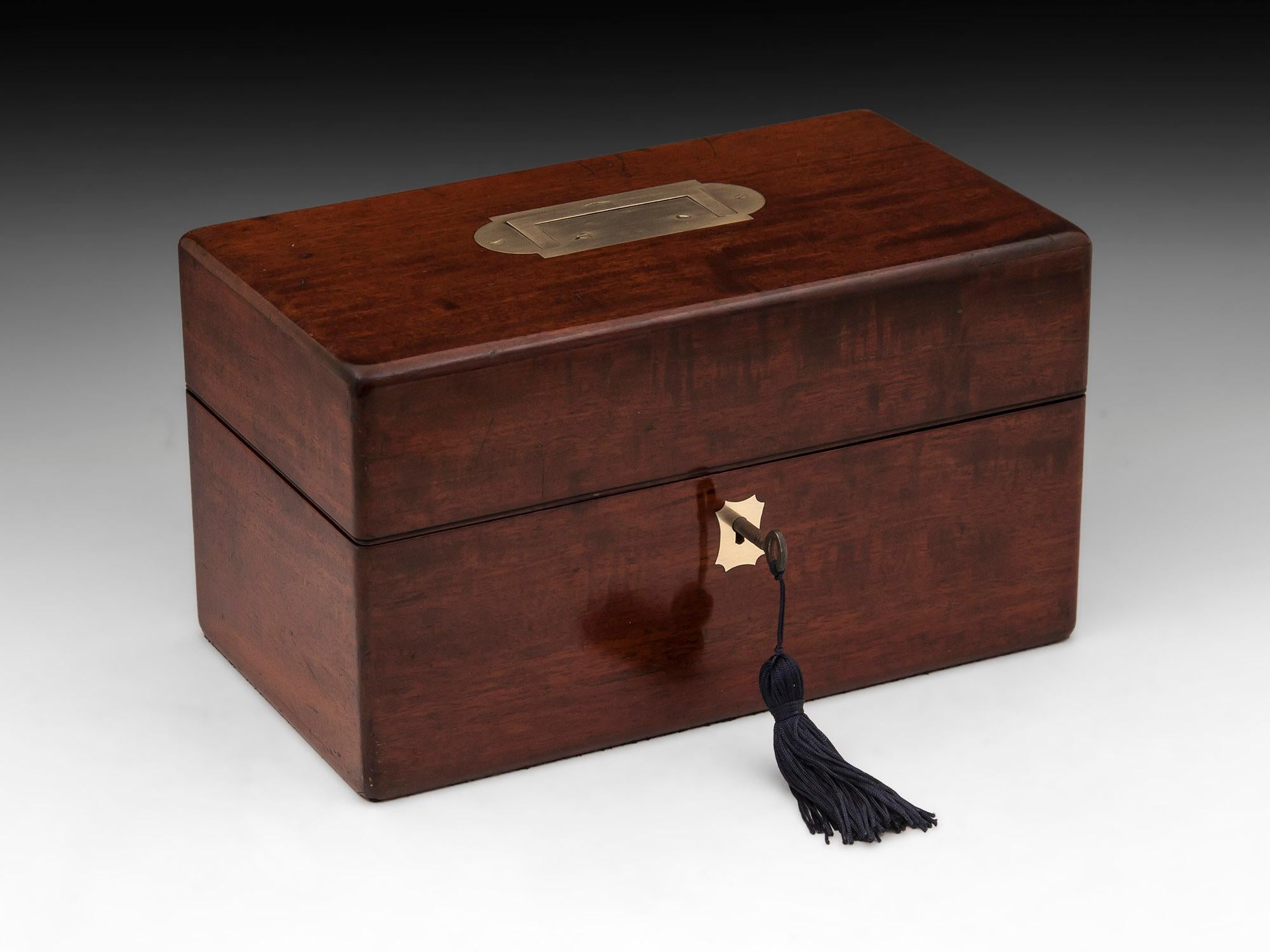 Solid Mahogany Gents Jewelry Box at 1stDibs