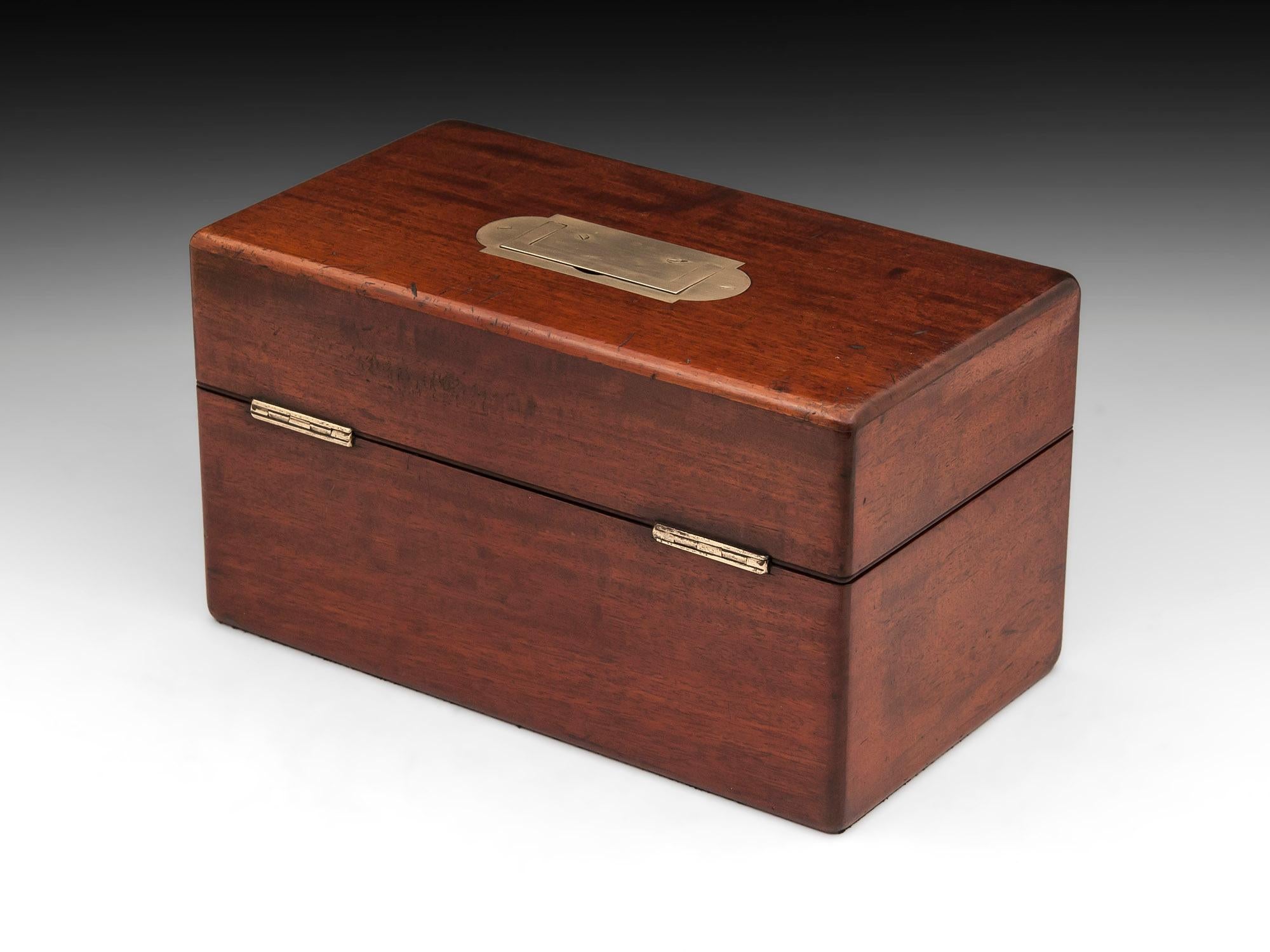Solid Mahogany Gents Jewelry Box at 1stDibs