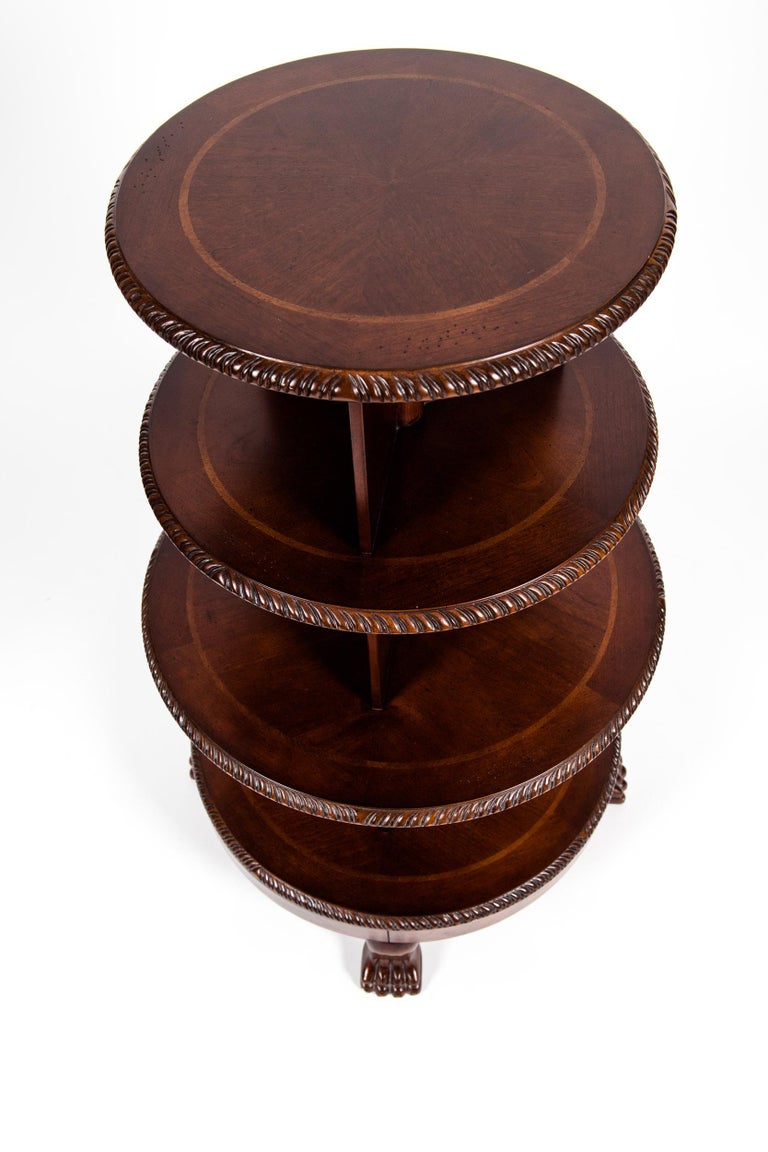 Solid Mahogany Wood Revolving Bookcase at 1stDibs