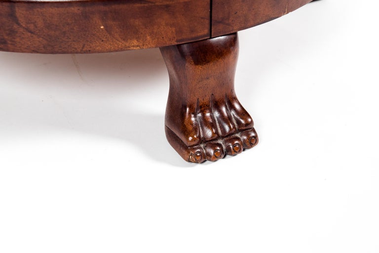 Solid Mahogany Wood Revolving Bookcase at 1stDibs