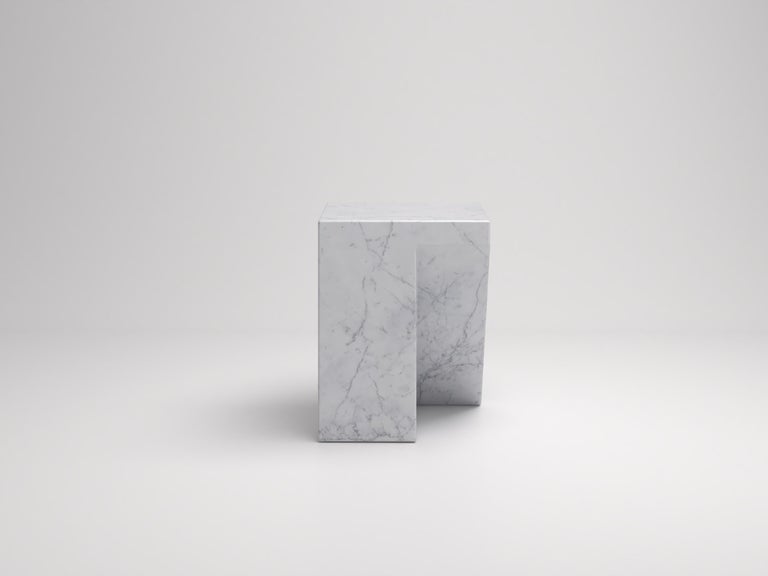 Solid Marble Chill Stool N2 For Sale at 1stDibs