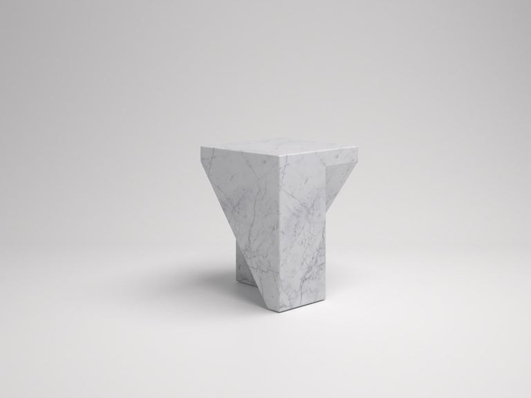 Solid Marble Chill Stool N2 For Sale at 1stDibs