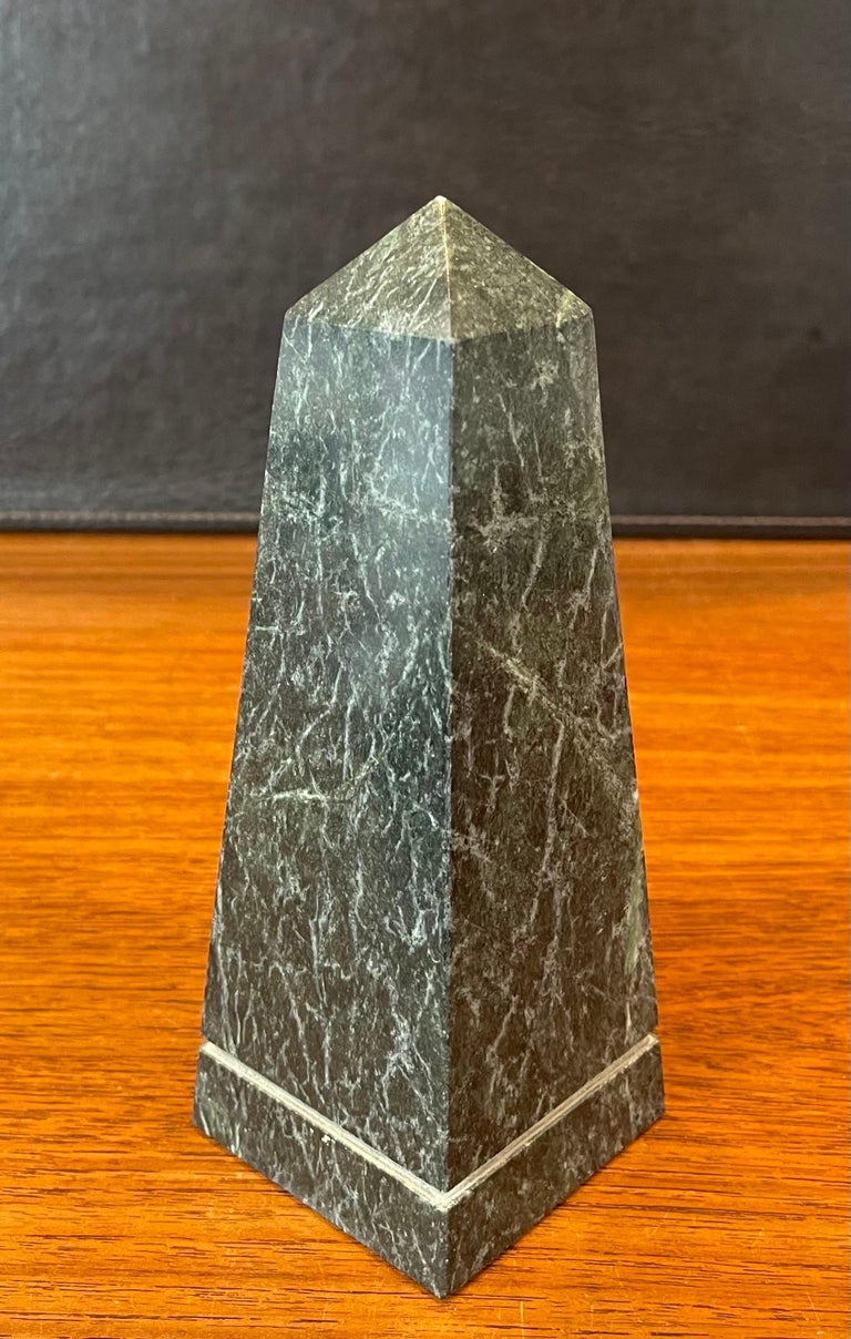 Solid Marble Decorative Obelisk For Sale at 1stDibs