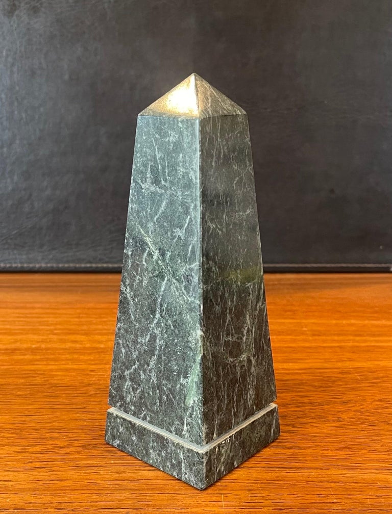 Solid Marble Decorative Obelisk For Sale at 1stDibs