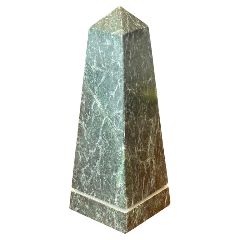 Solid Marble Decorative Obelisk For Sale at 1stDibs