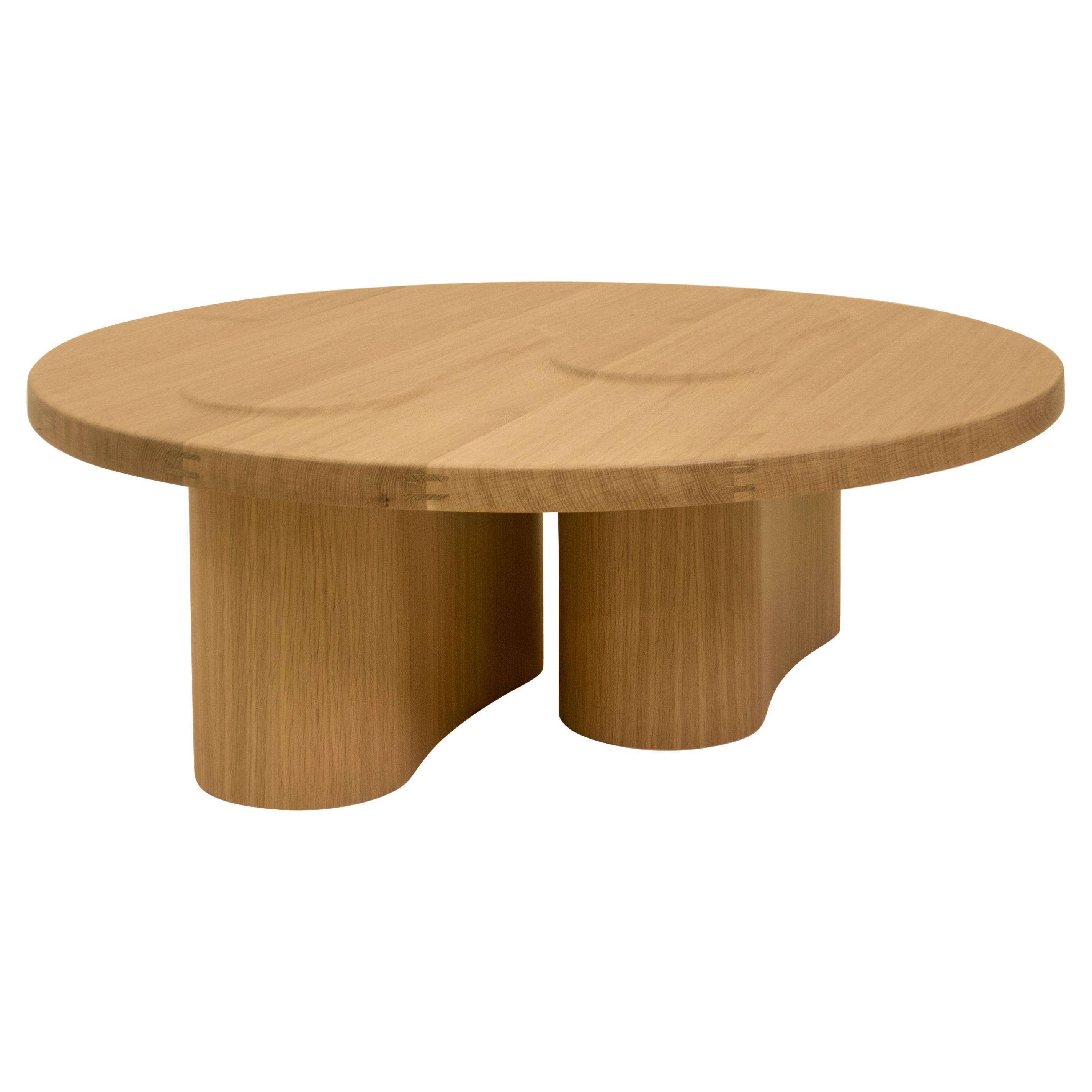 Solid Oak and Veneer Coffee Table by Helder Barbosa For Sale at 1stDibs ...