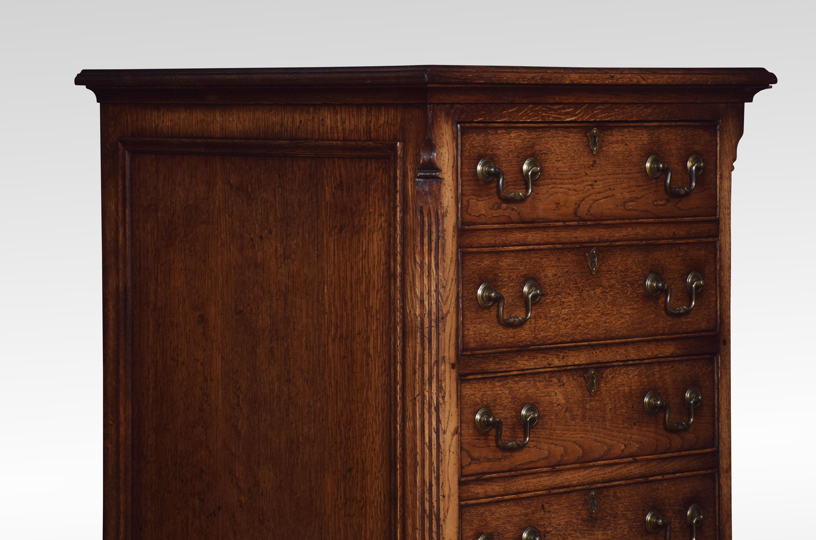 Solid Oak Filing Cabinet at 1stDibs