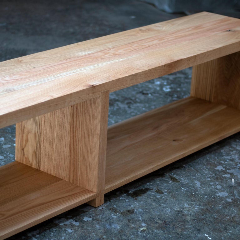 Solid Oak Mobley Bench in Natural Golden Finish For Sale at 1stDibs ...