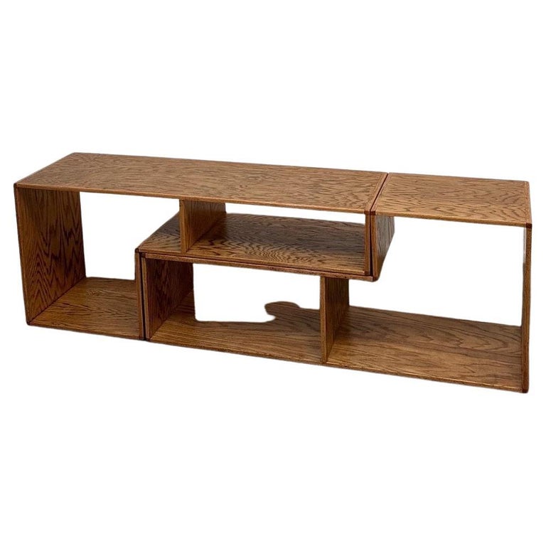 Solid Oak Modular Shelving #1 For Sale at 1stDibs