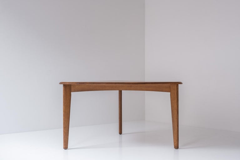 Solid Oak Triangle Shaped Dining Table from France, Designed in the ...