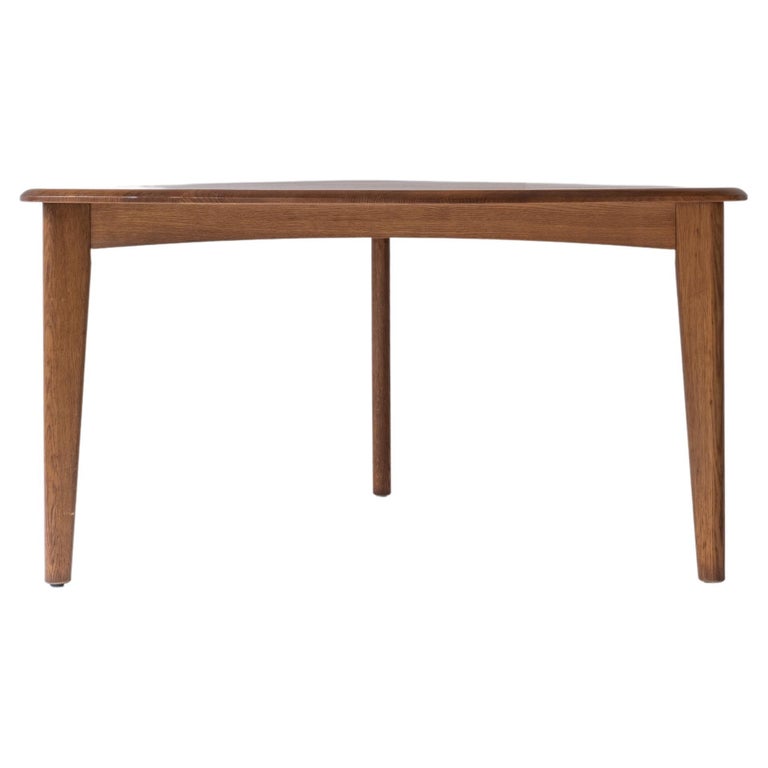 Solid Oak Triangle Shaped Dining Table from France, Designed in the ...
