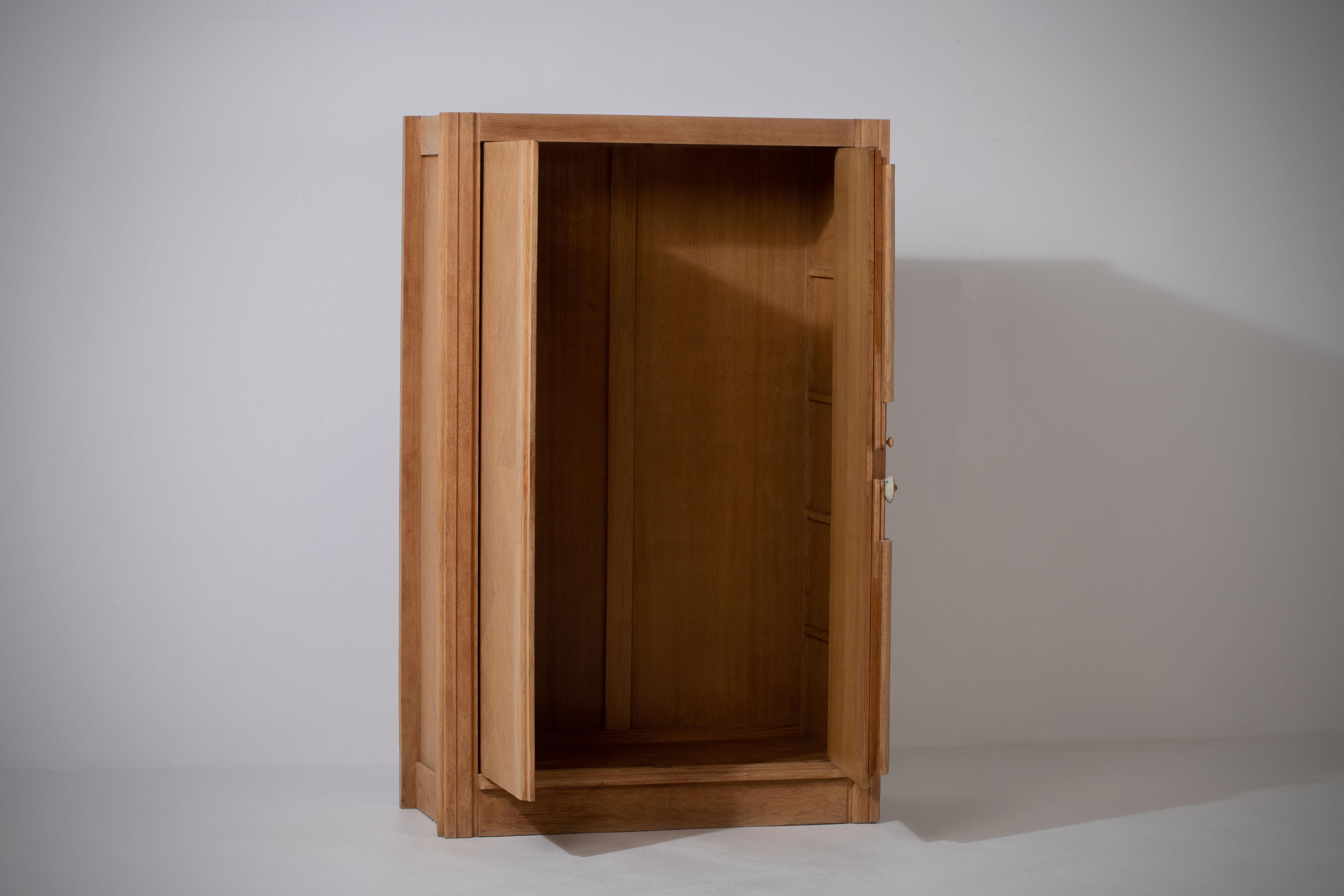 Solid Oak Wardrobe by Guillerme et Chambron, Edition Votre Maison For ...