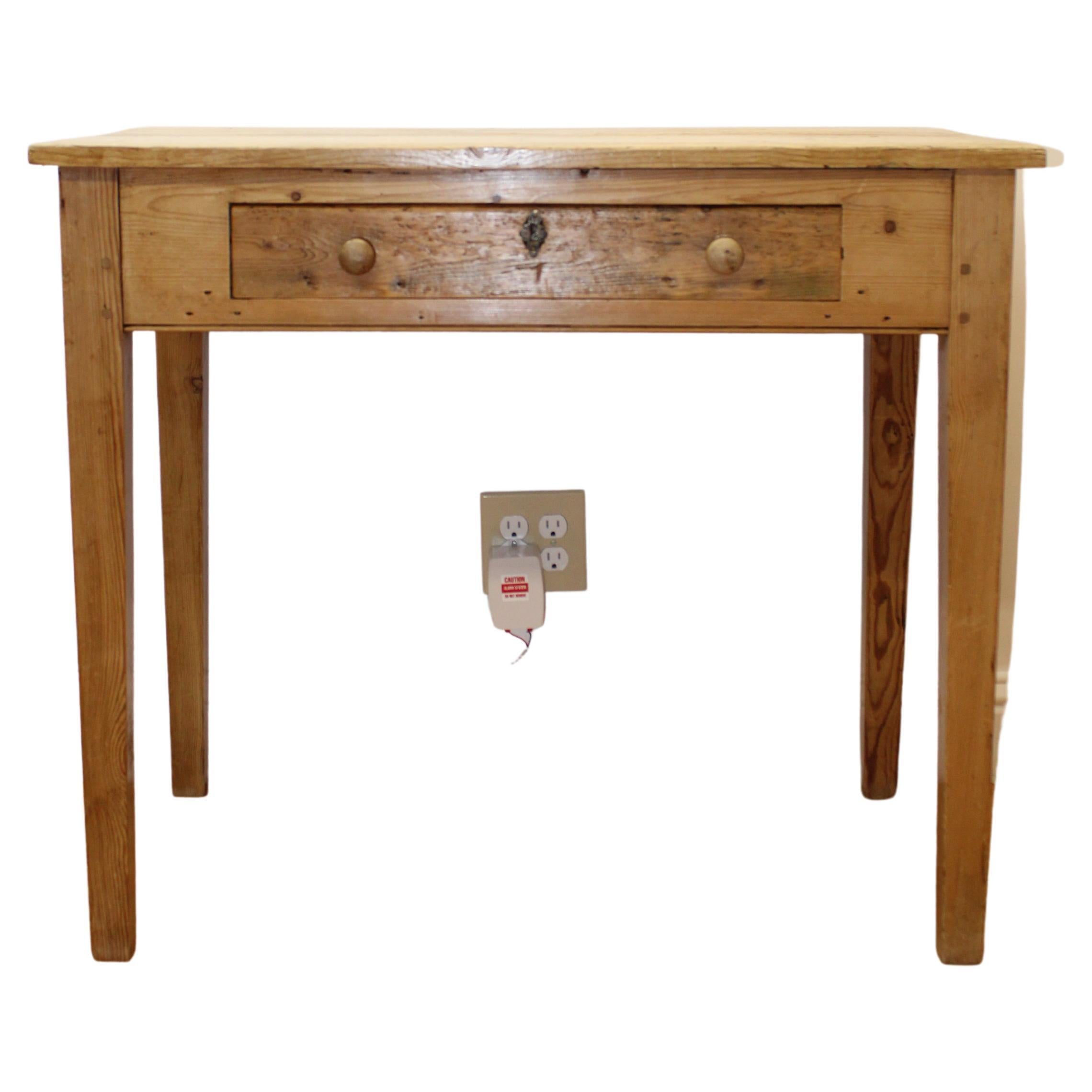 Biedermeier Style Work Table in Pine, circa 1900 For Sale at 1stDibs