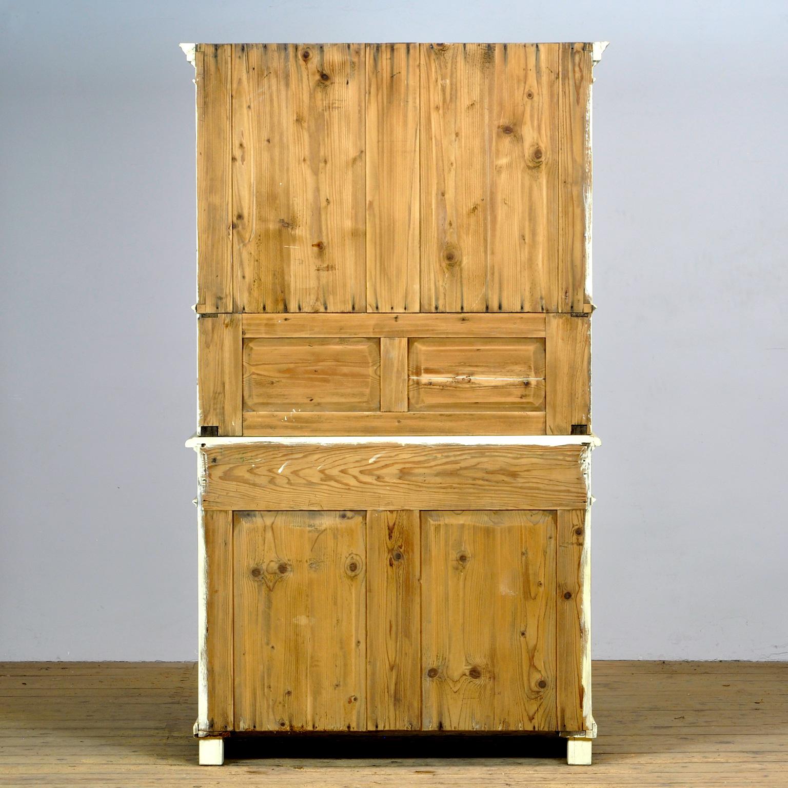 Solid Pine Kitchen Cupboard, 1920s For Sale at 1stDibs