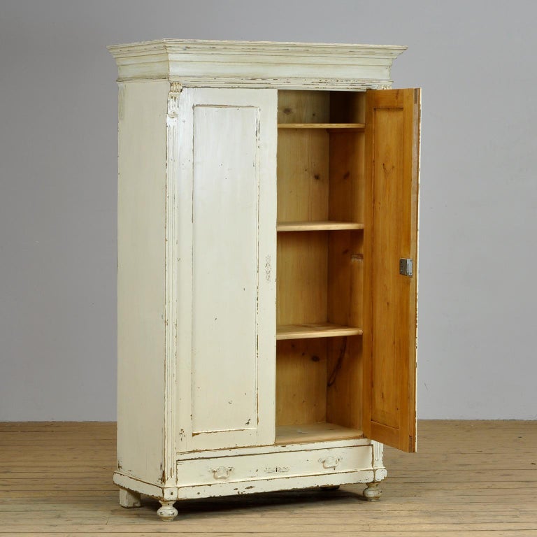 Solid Pine Wardrobe, 1920's at 1stDibs