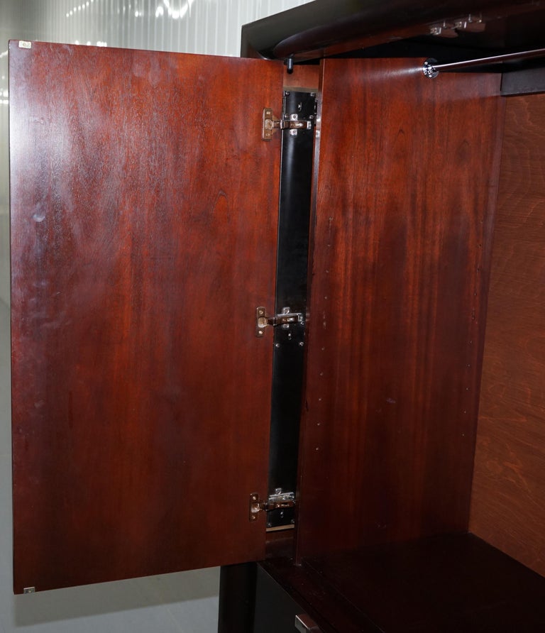 Solid Redwood Ralph Lauren Hudson Street Wardrobe Bi-Fold Doors Chest ...