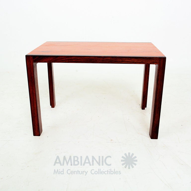Exquisite Modern Solid Rosewood and Mahogany Side Table Studio Piece ...