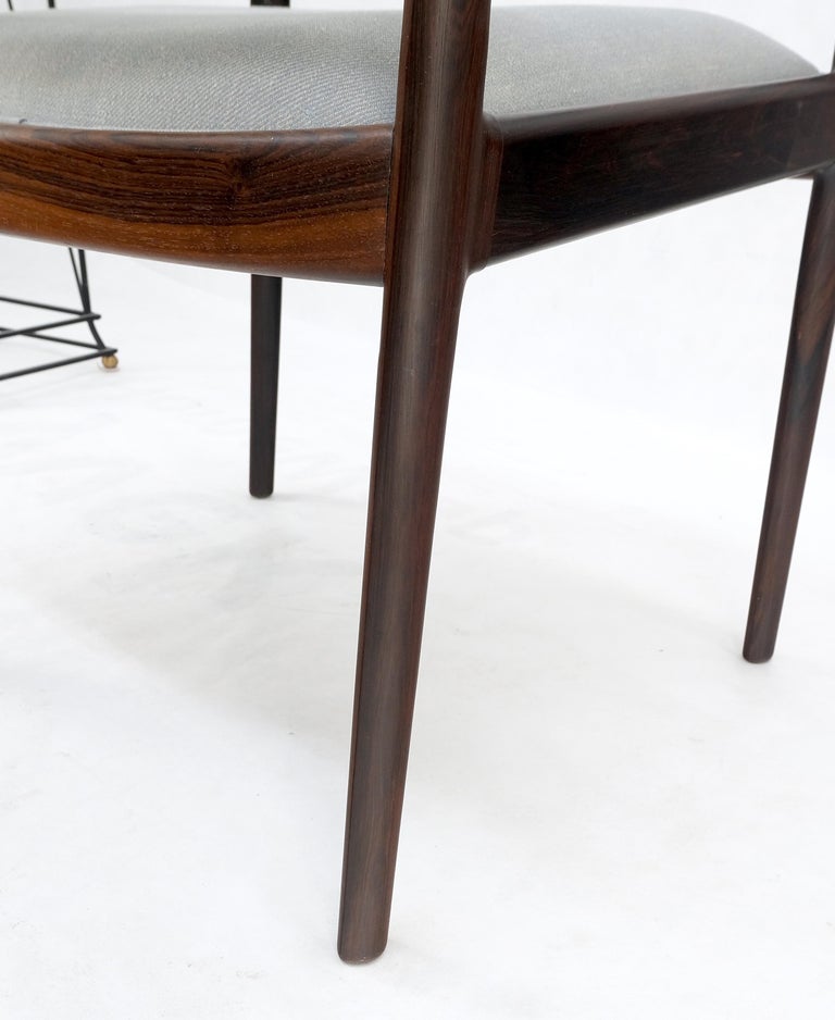 Solid Rosewood New Upholstery Danish Mid-Century Modern Side Office ...