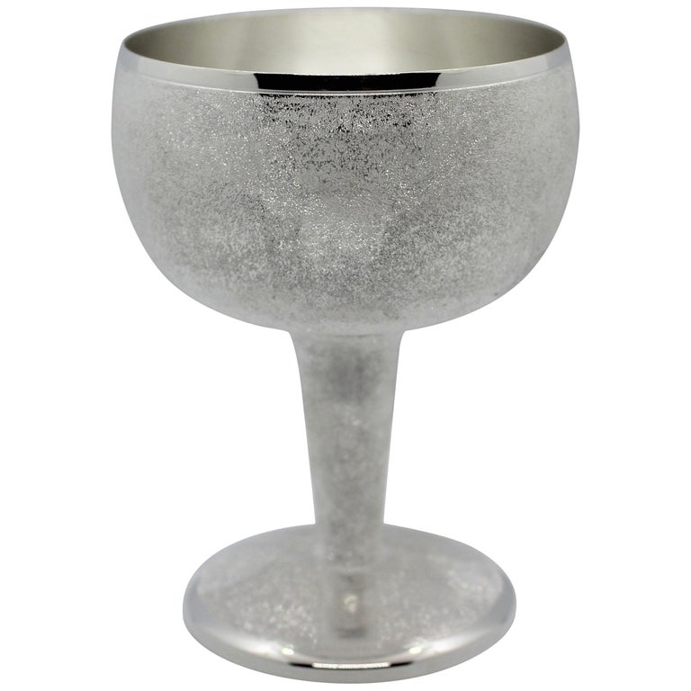 Solid Silver Wine Cup, Moon, Small, 1 Piece, Italy For Sale at 1stDibs