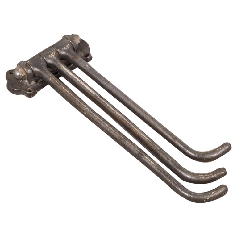 Solid Steel Three-Arm Industrial Shop Hook at 1stDibs