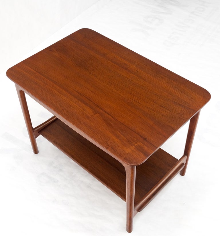 Solid Teak Danish Mid Century Modern Side End Table by John Stuart MINT ...