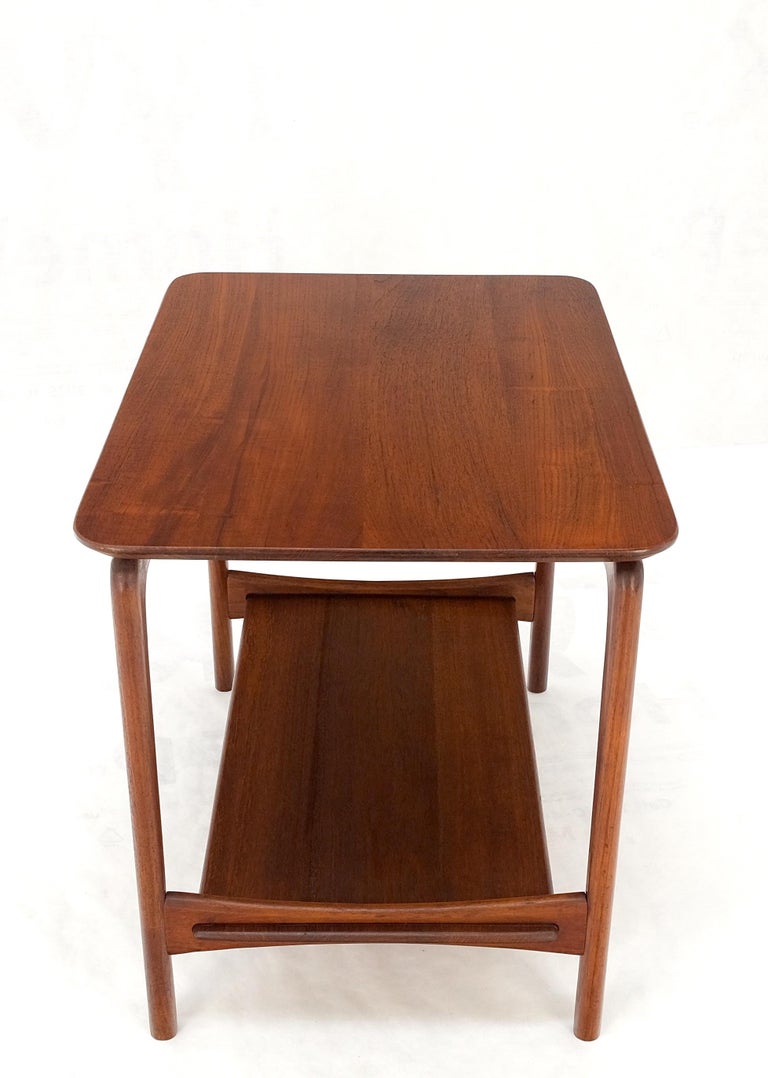 Solid Teak Danish Mid Century Modern Side End Table by John Stuart MINT ...