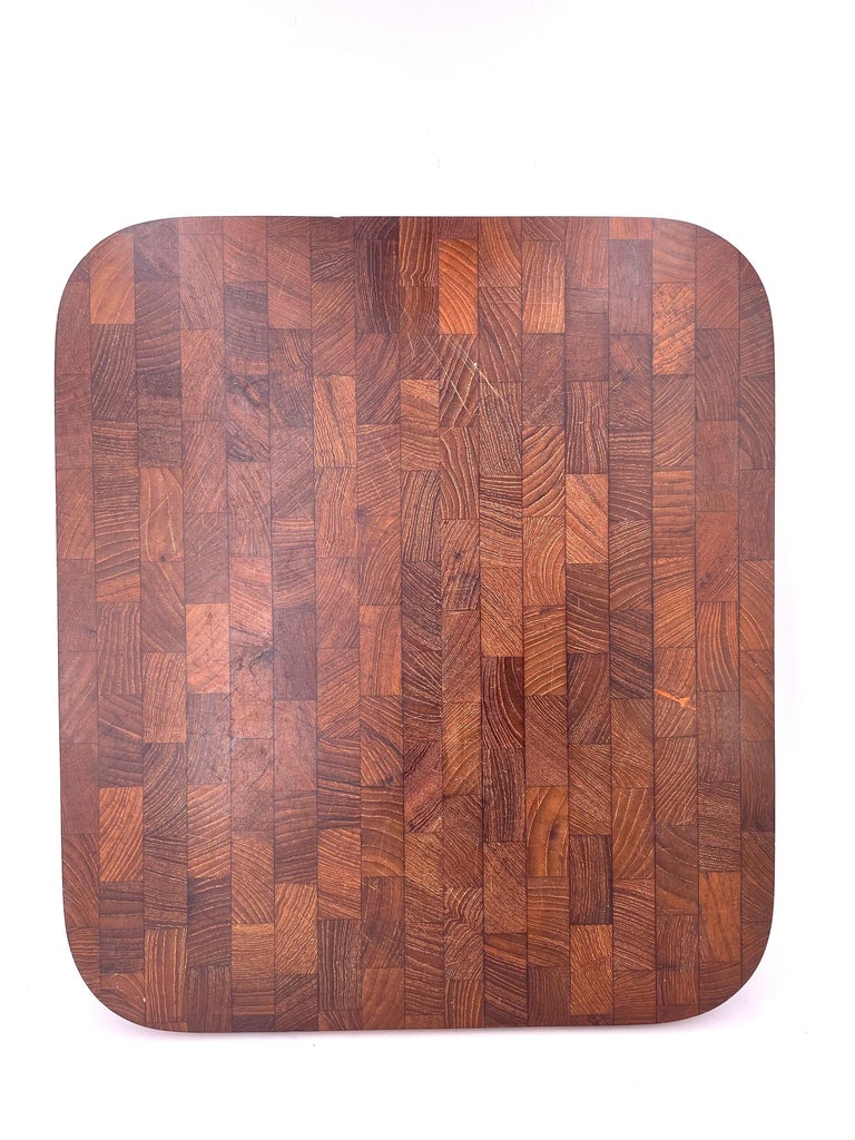 Solid Teak Massive Double Sided Butcher Block Cutting Board Danish ...