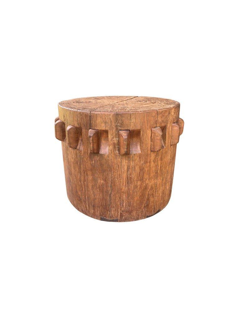 Solid Teak Sugar Cane Crusher / Grinder from Java, Indonesia c. 1950 ...