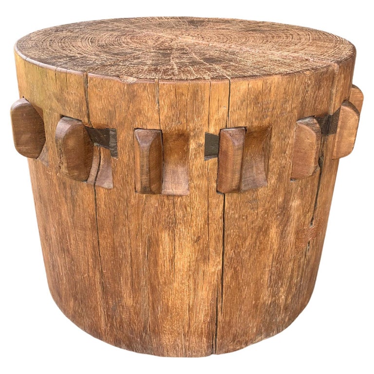 Solid Teak Sugar Cane Crusher / Grinder from Java, Indonesia c. 1950 ...