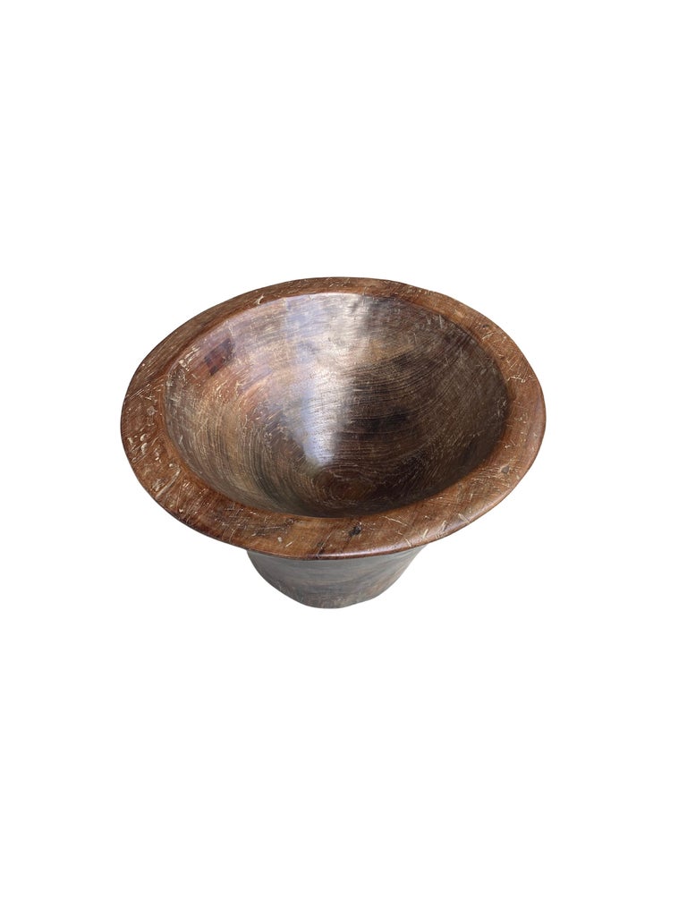 Solid Teak Wood Bowl from Java, Indonesia For Sale at 1stDibs