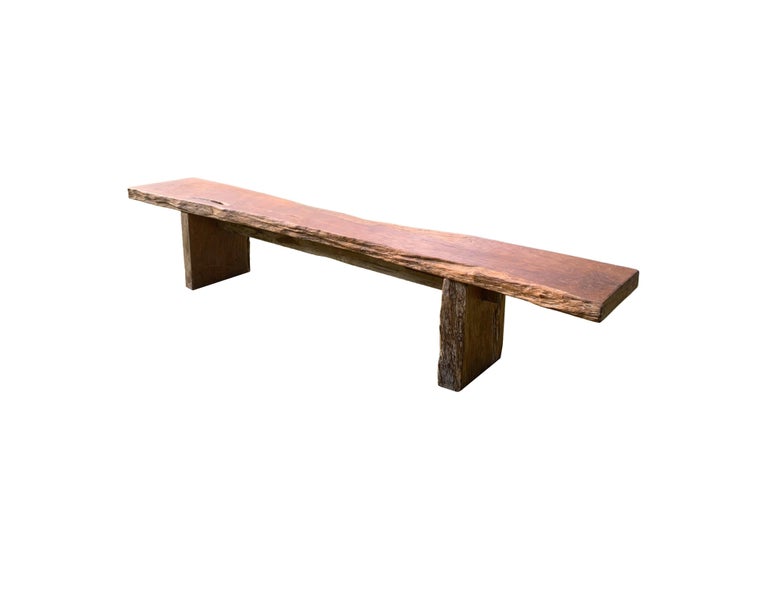 Solid Teak Wood Long Bench Modern Organic Java, Indonesia For Sale at ...