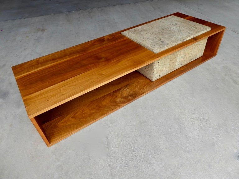 Solid Walnut "Nomad" Bench / Coffee Table by Reza Feiz of Phase at 1stDibs