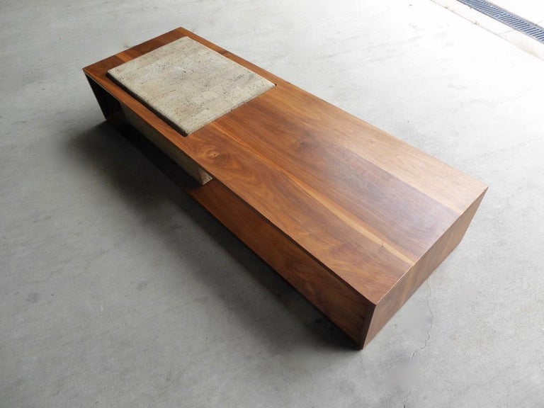 Solid Walnut "Nomad" Bench / Coffee Table by Reza Feiz of Phase at 1stDibs
