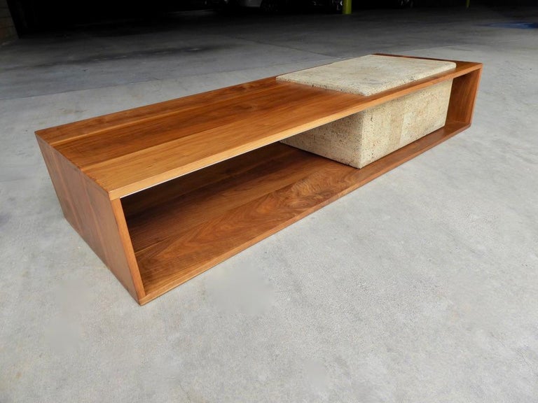 Solid Walnut "Nomad" Bench / Coffee Table by Reza Feiz of Phase at 1stDibs