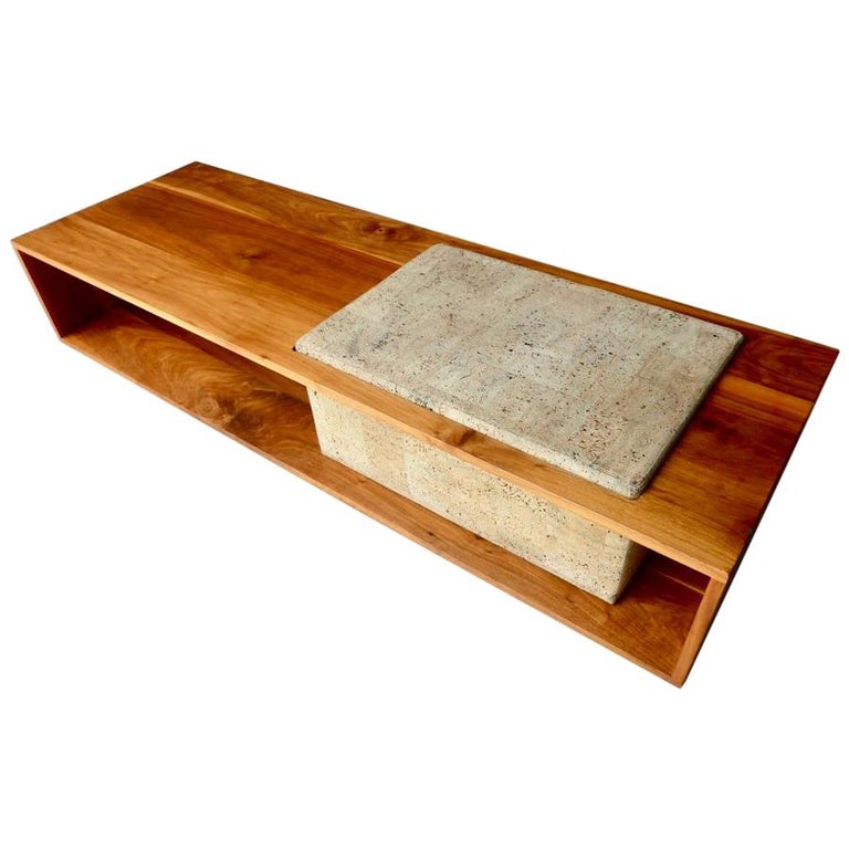 Solid Walnut "Nomad" Bench / Coffee Table by Reza Feiz of Phase at 1stDibs