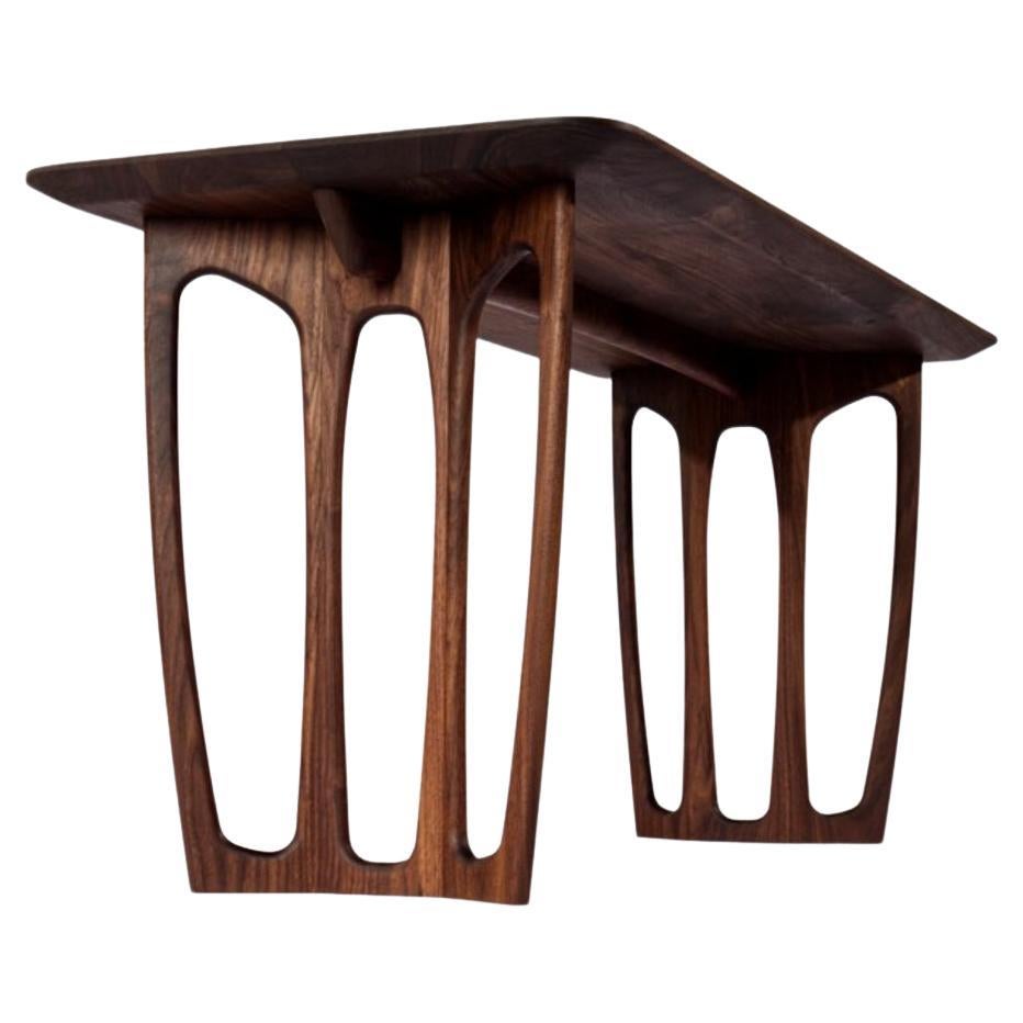 AT11, Handmade Solid Walnut and Blackened Steel Dining Table, Work ...