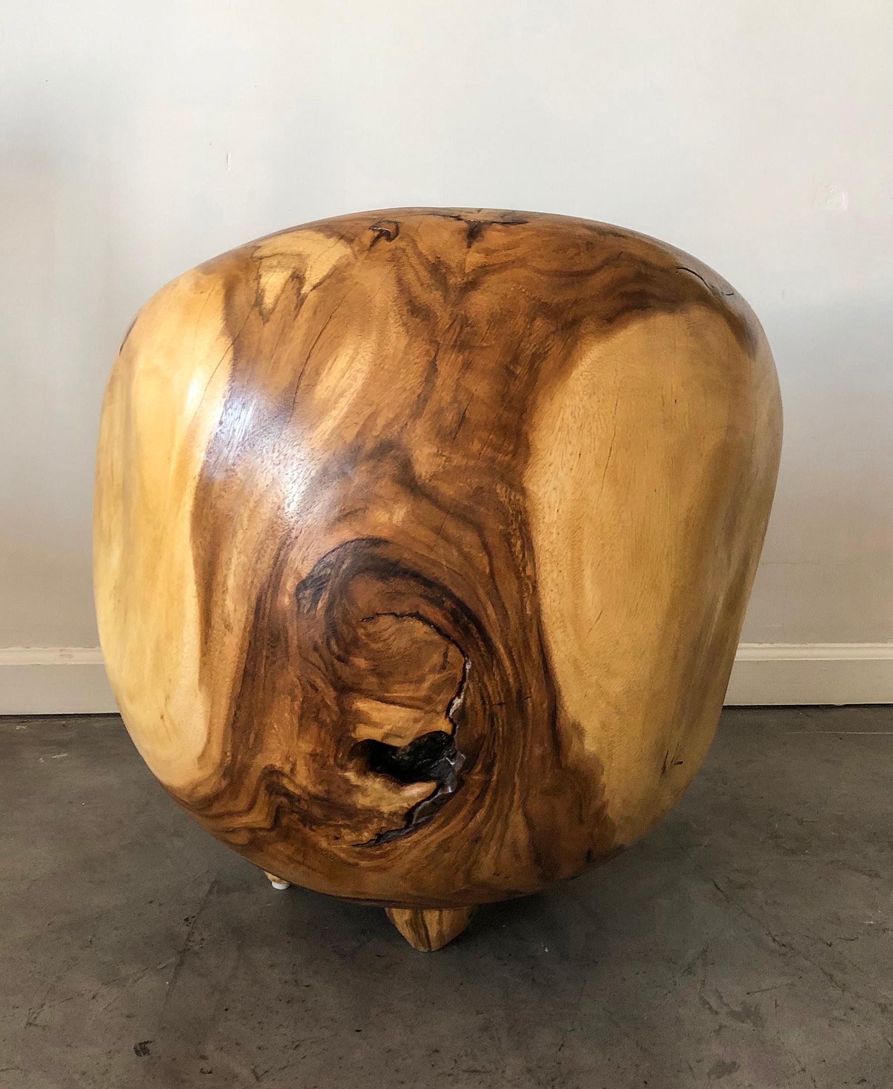 Solid Wood Carved Modern Ball Chair at 1stDibs | wooden ball chair ...