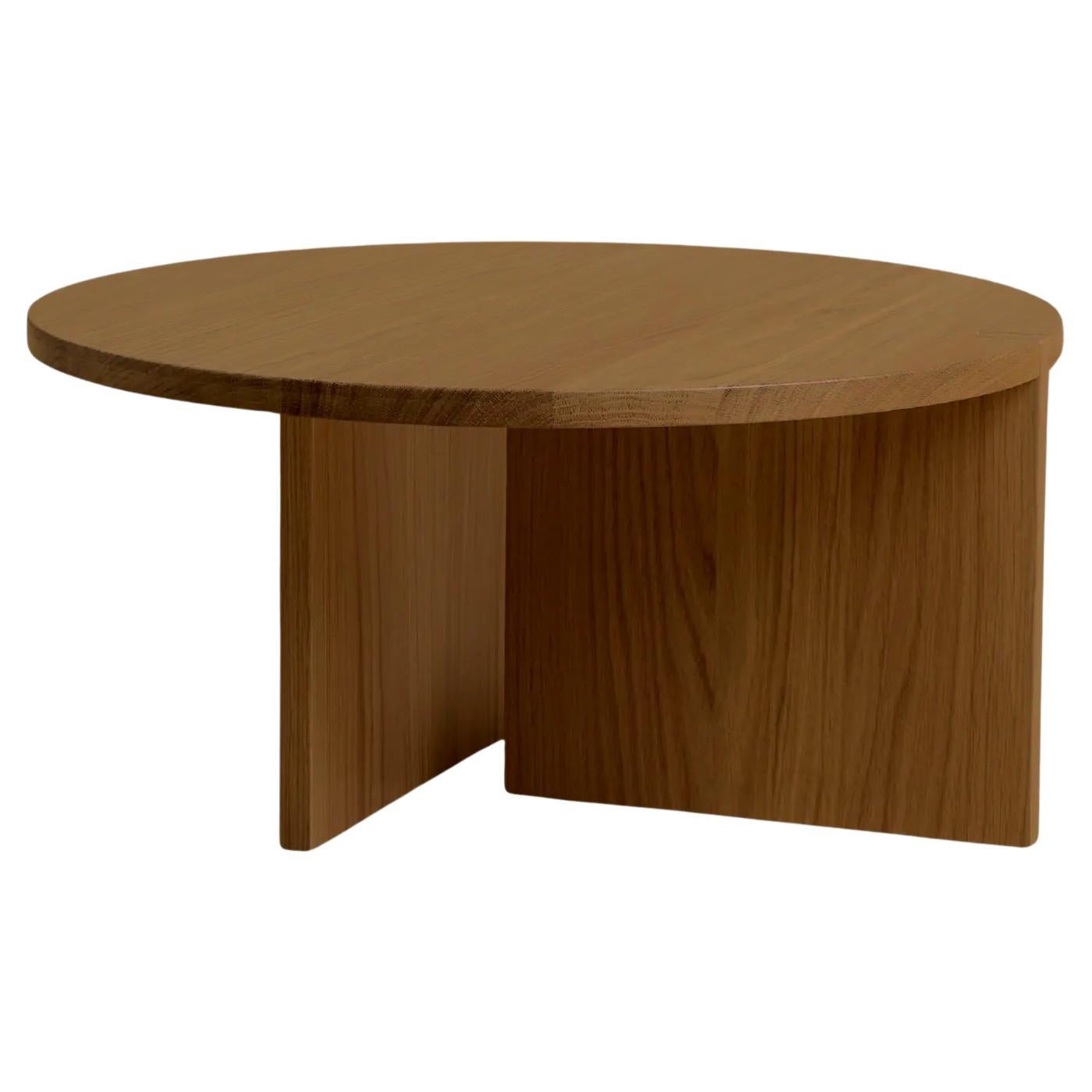 Solid Oak Wood Coffee Table, Made in Italy For Sale at 1stDibs