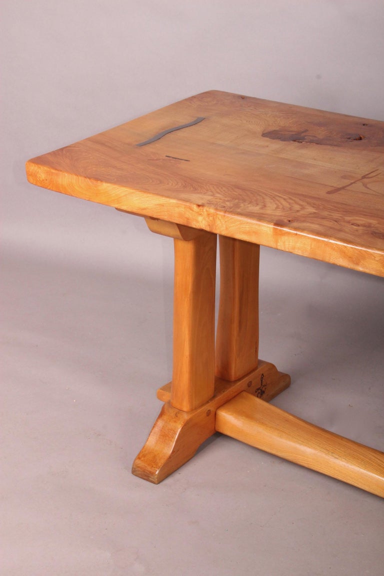 Solid Wood Dinning Table For Sale at 1stDibs