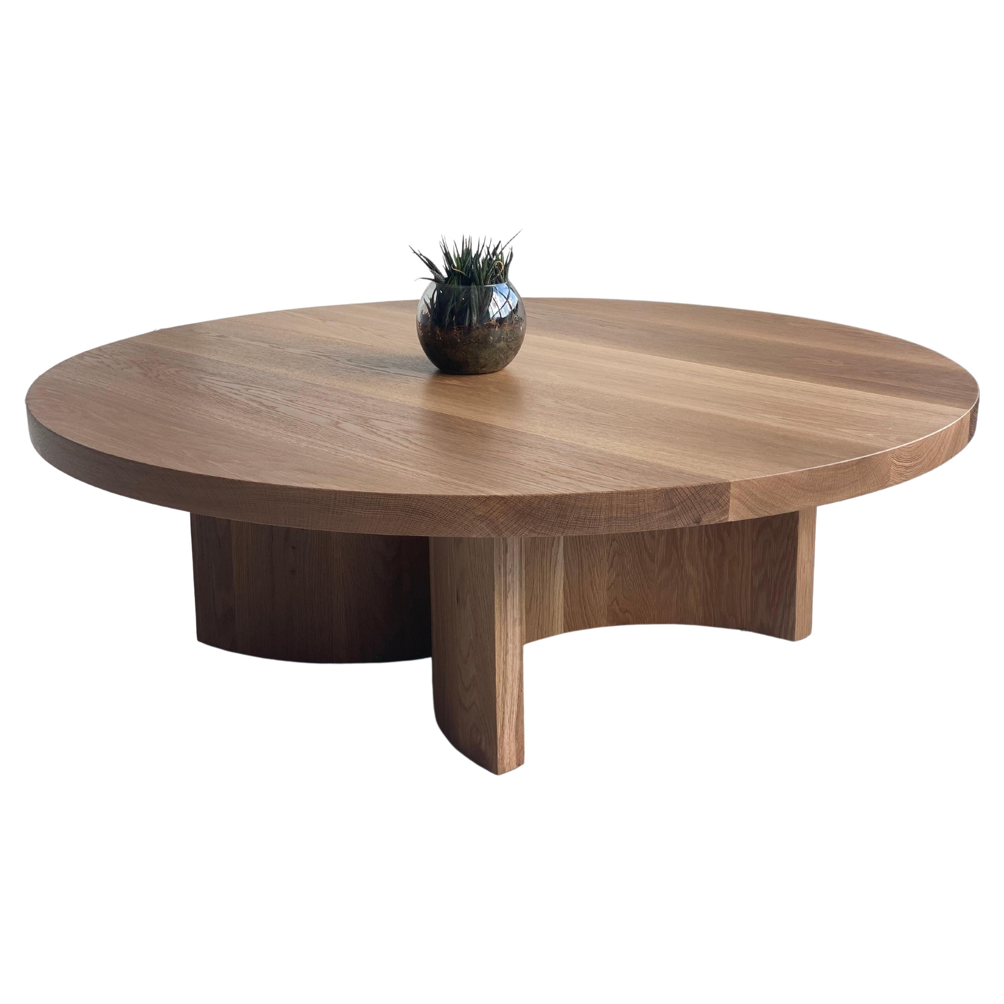 Solid Wood Echo Coffee Table in Natural White Oak by Withers Studio For Sale at 1stDibs