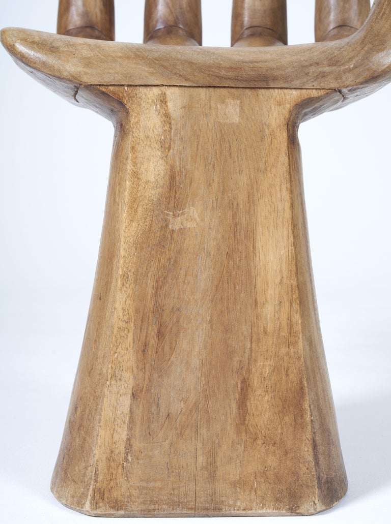Solid wood hand chair at 1stDibs