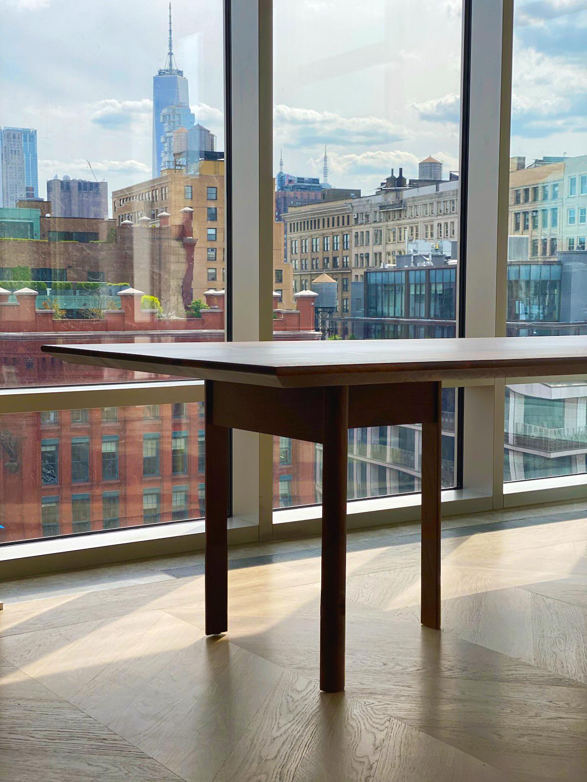 Solid Wood Six Point Dining Table in Natural Walnut by Withers Studio ...